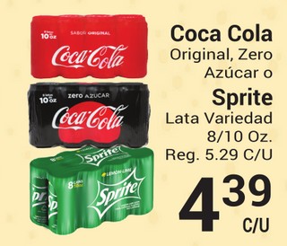 Coca Cola Original, Zero Azúcar o Sprite - Shop.pr