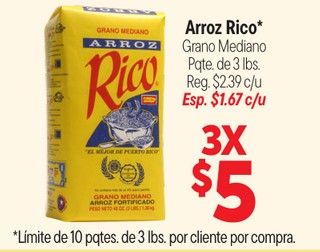 Arroz Rico Grano Mediano - Shop.pr