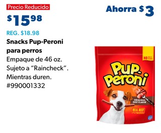 Snacks Pup-Peroni para perros - Shop.pr